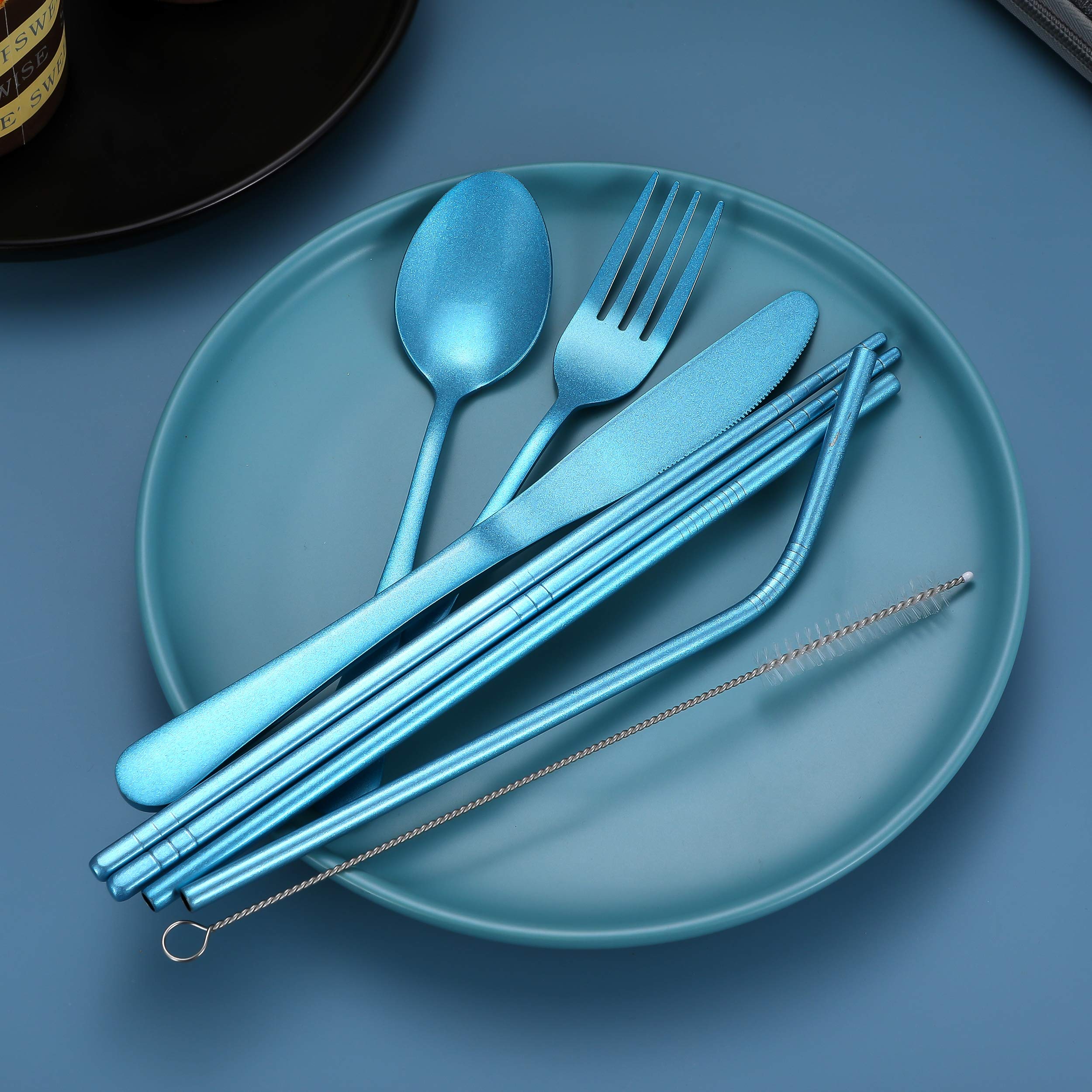 Snapklik.com : Portable Stainless Steel Flatware Set, Travel Camping ...