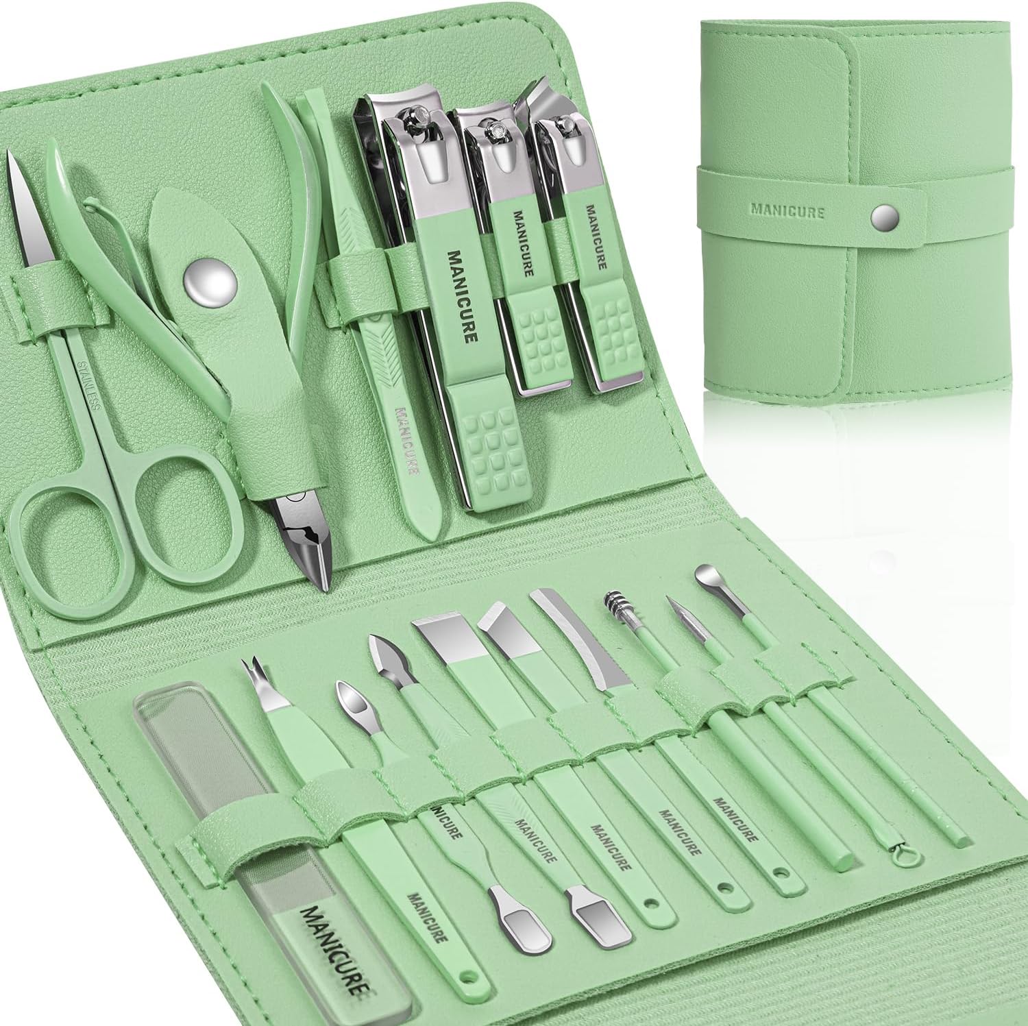 Amazon.com : Manicure Set Professional Nail Clippers Pedicure Kit, 16 ...