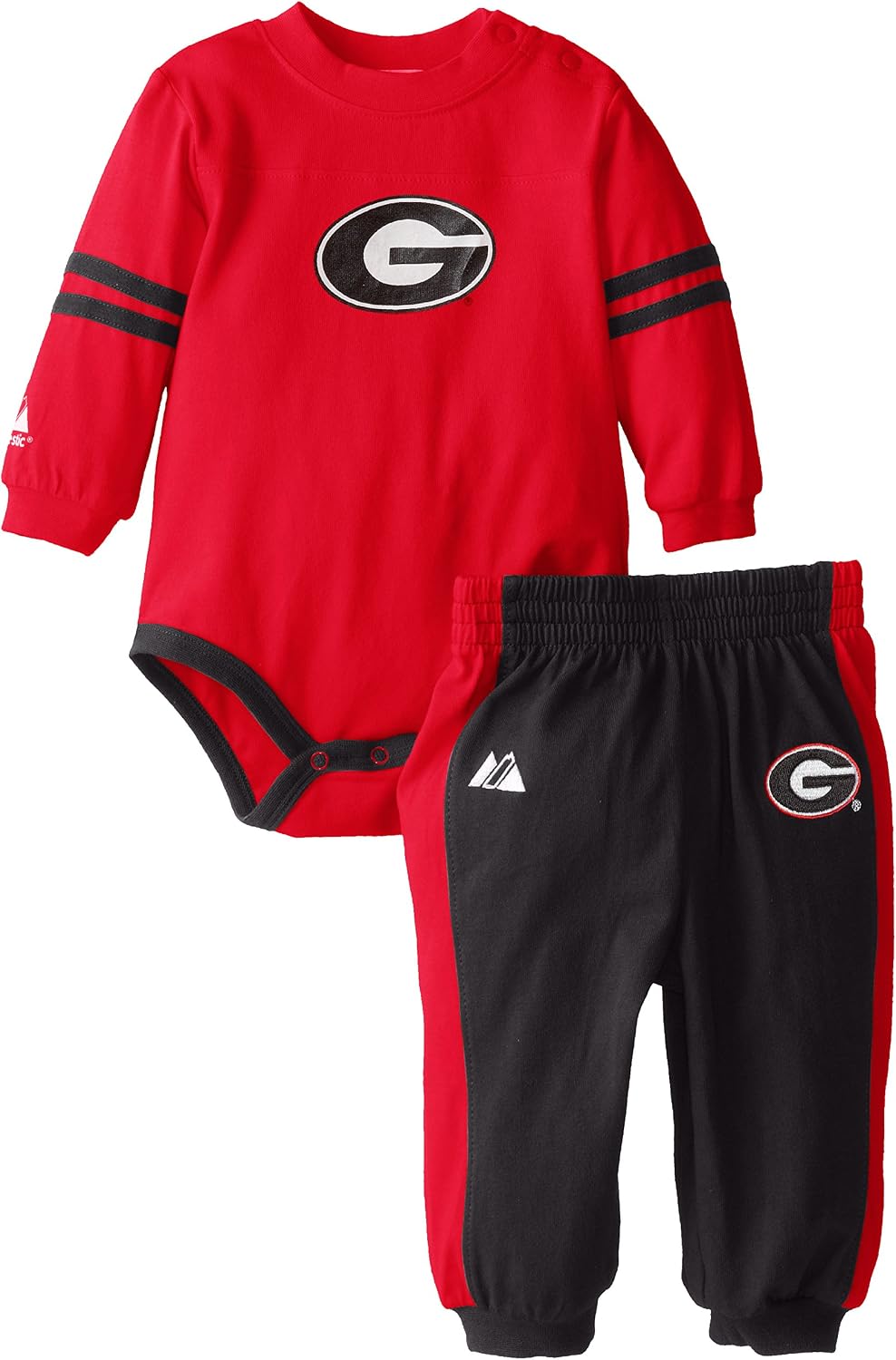 NCAA Infant/Toddler Boys' Georgia Bulldogs Bodysuit & Pant Set (Red, 3/ ...