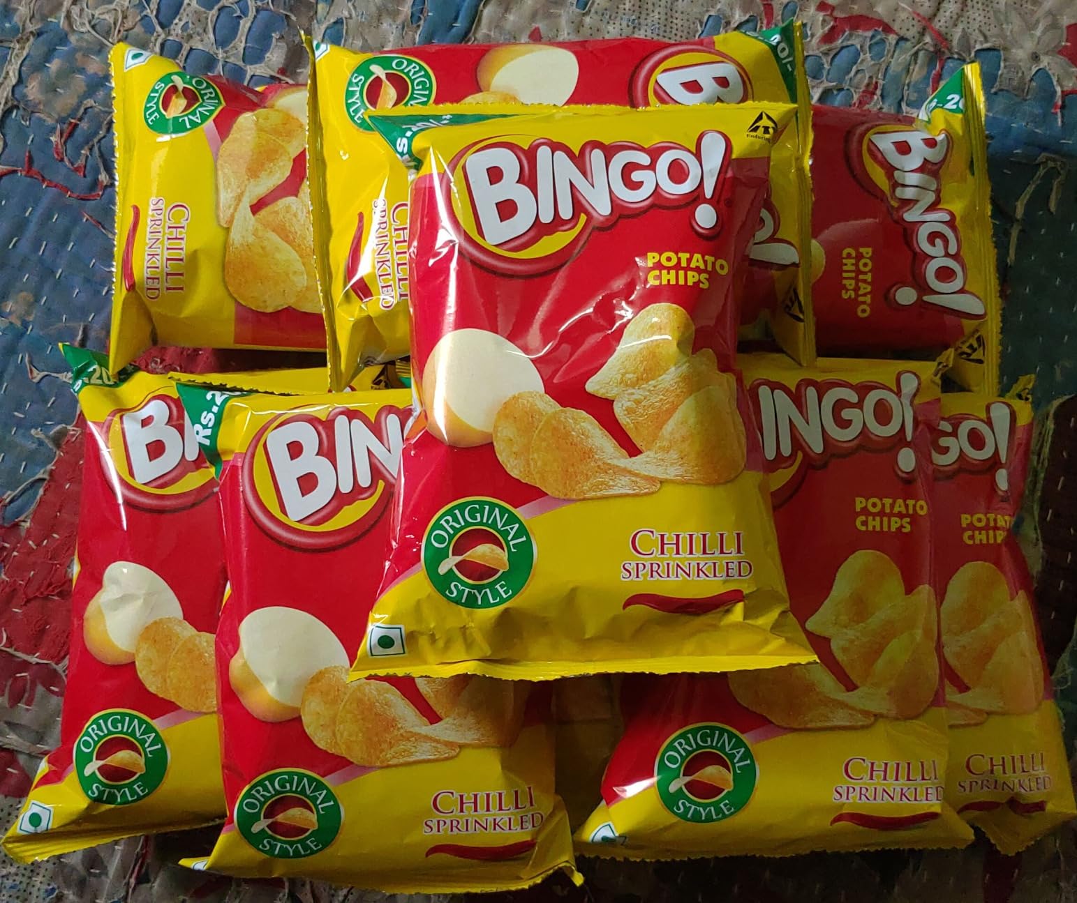 Bingo! Original Style Chilli Sprinkled - Flat Cut Spicy Potato Chips ...
