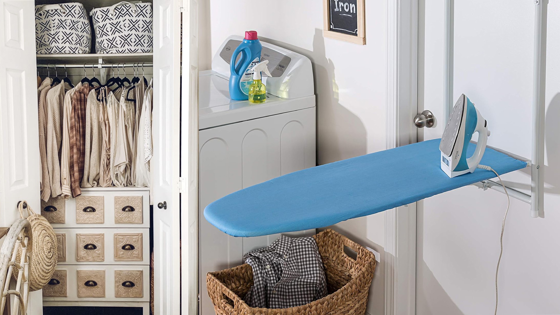 Watch Door Hanging Ironing Board on Amazon Live