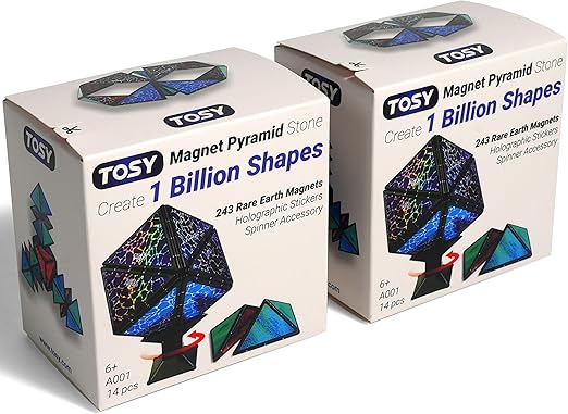 Amazon.com: TOSY Magnet Pyramid Stone - 1 Cube Transforms into 1 ...