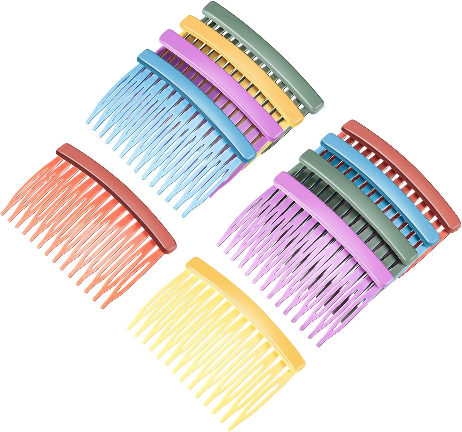 Amazon.com : Scunci 1620303a048 Side Combs Assorted Colors 12 Count ...