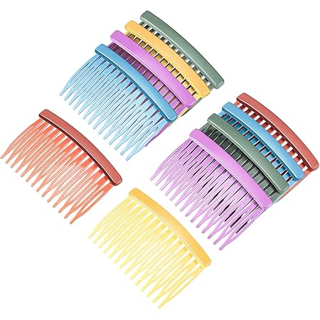 Amazon.com : Scunci 1620303a048 Side Combs Assorted Colors 12 Count ...