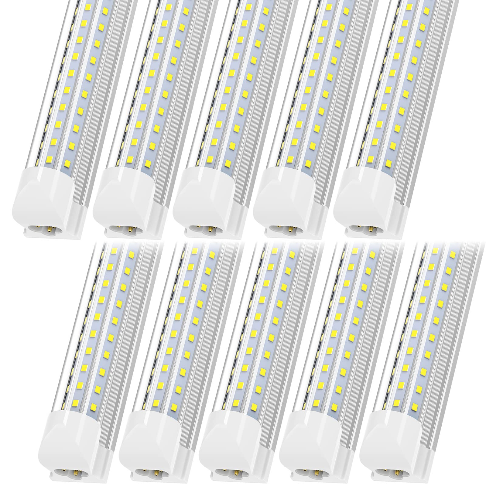 JESLED 4ft LED Shop Light, 45W, 6000LM, 5000K Super Bright White, D ...