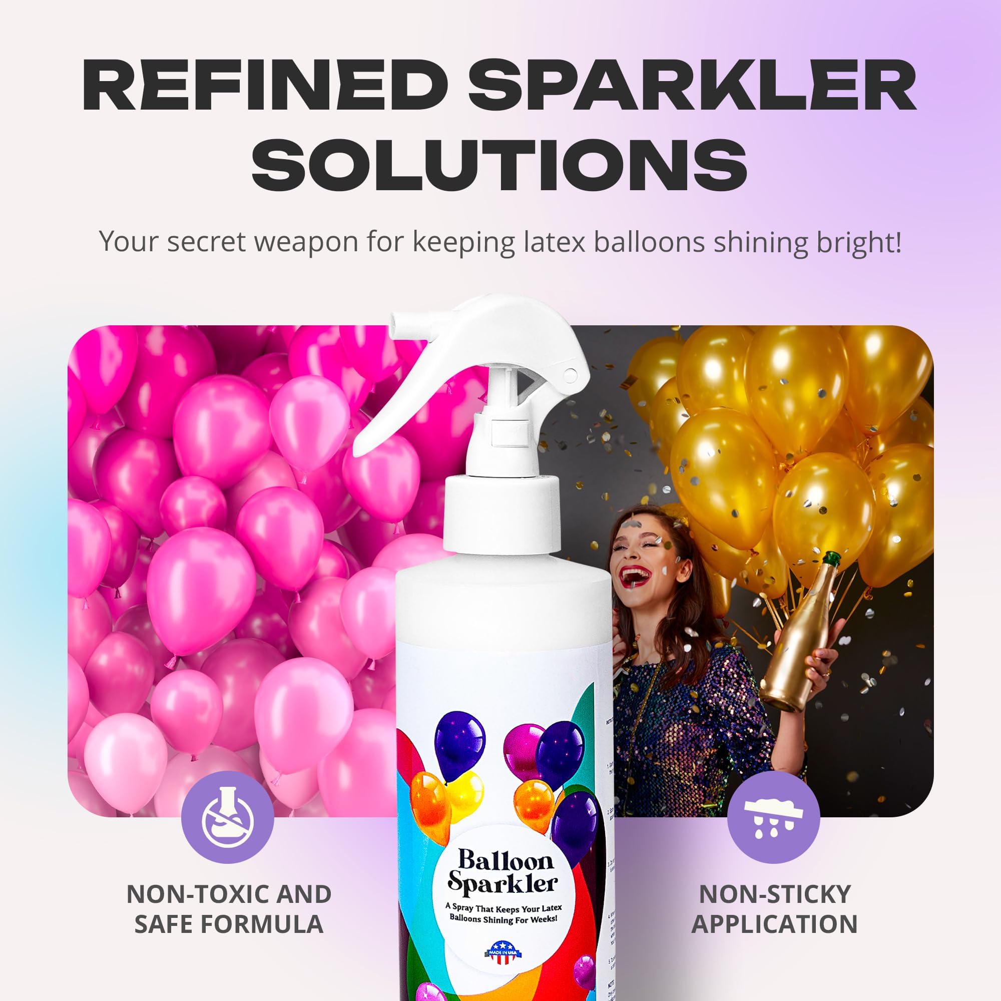 Snapklik.com : Balloon Shine Spray - Quick Drying High Shine Balloon ...