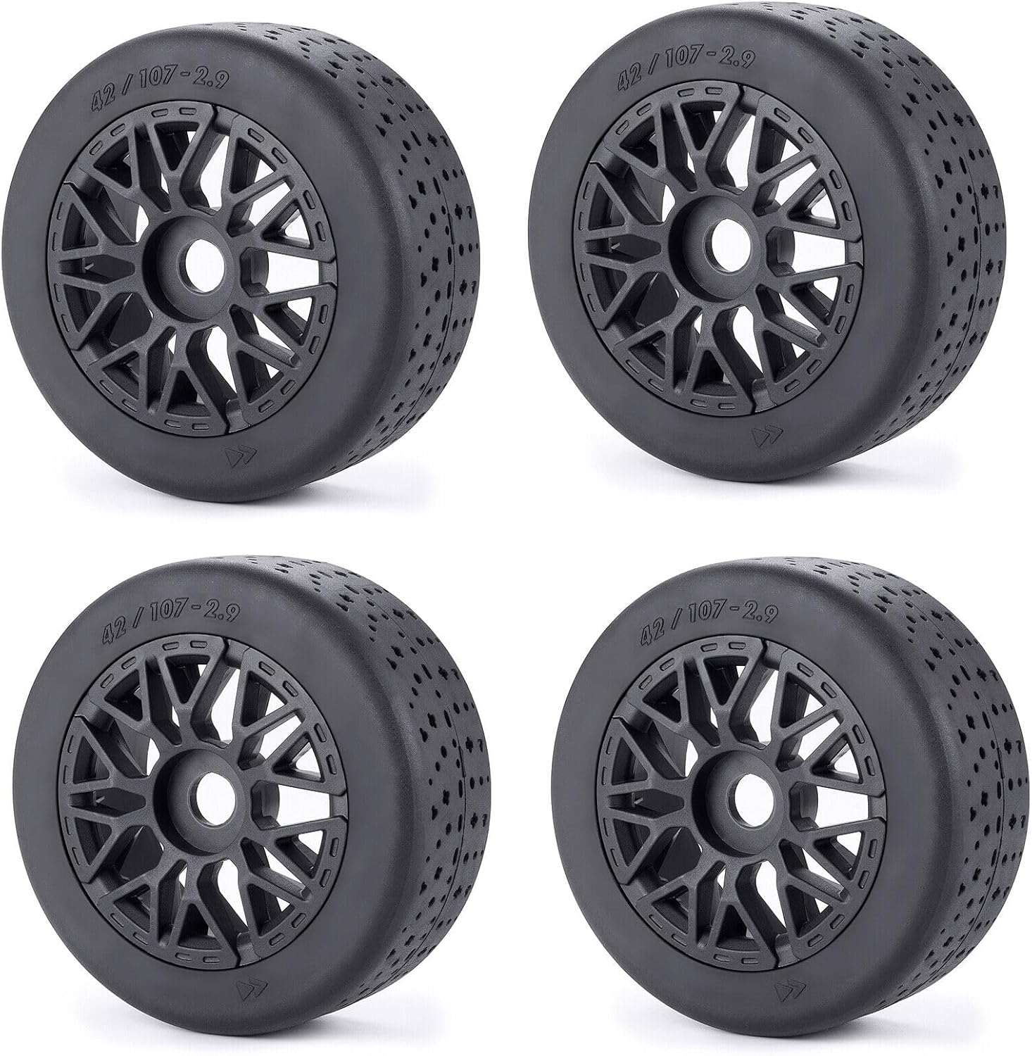 Amazon.com: CNszlan 1/7th RC Car Wheel Rims Tires Upgrades for 1/7th RC ...