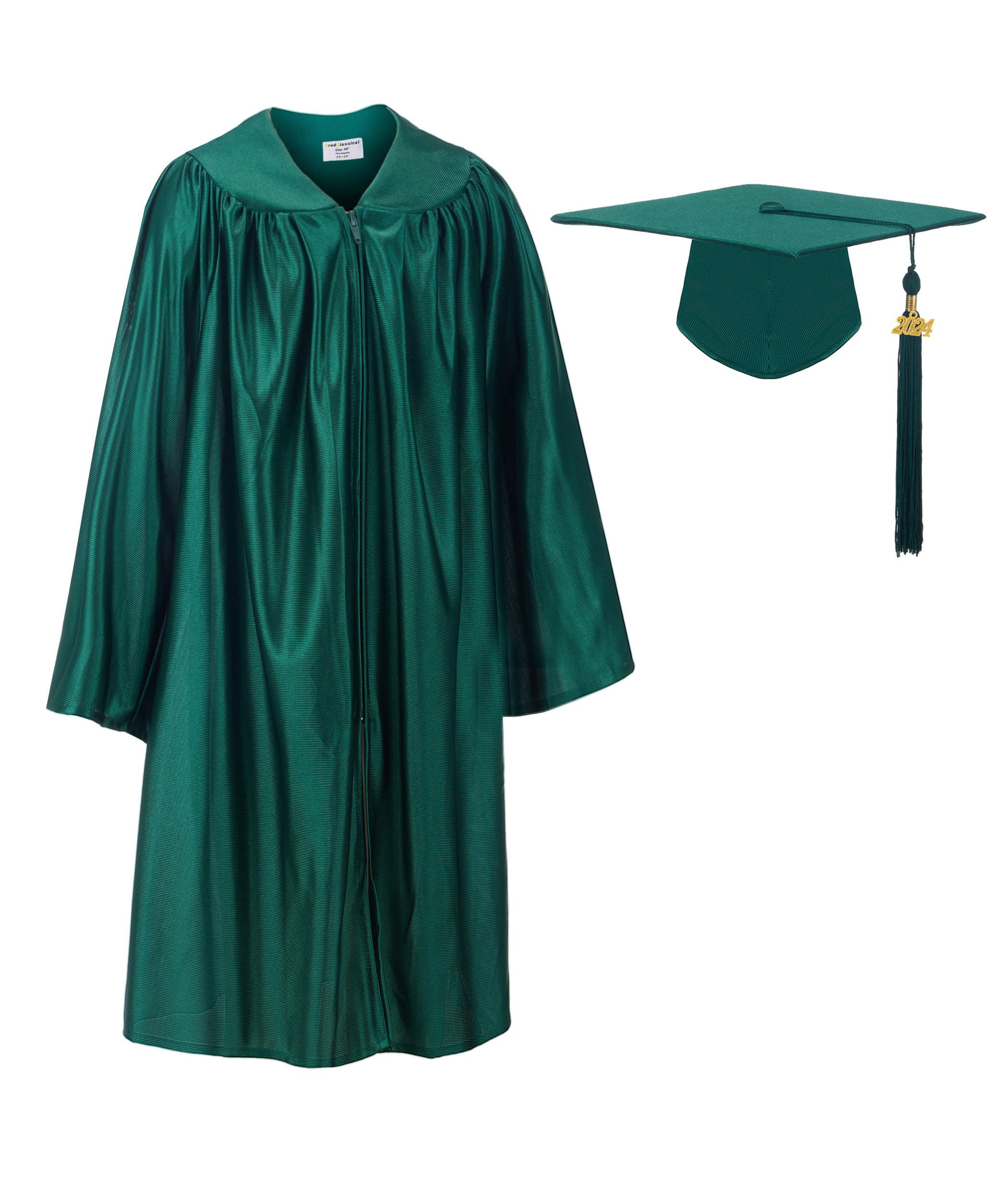 Snapklik.com : GradClassical Unisex Shiny Graduation Gown Cap Tassel ...