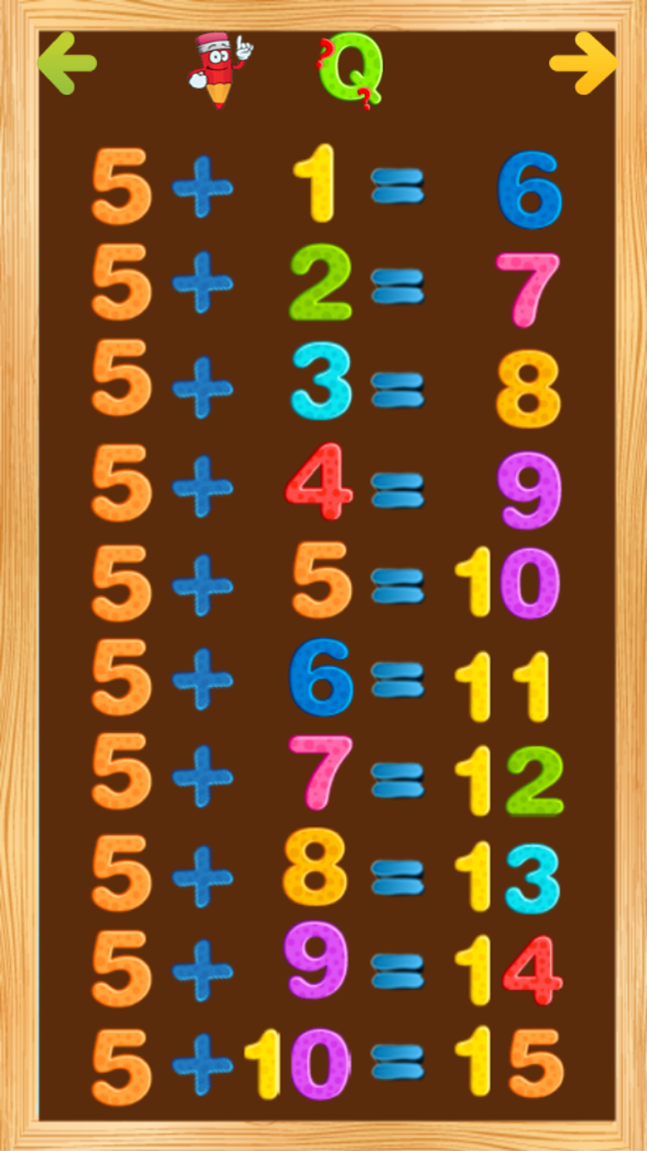 Addition Tables and Exercises - App on Amazon Appstore