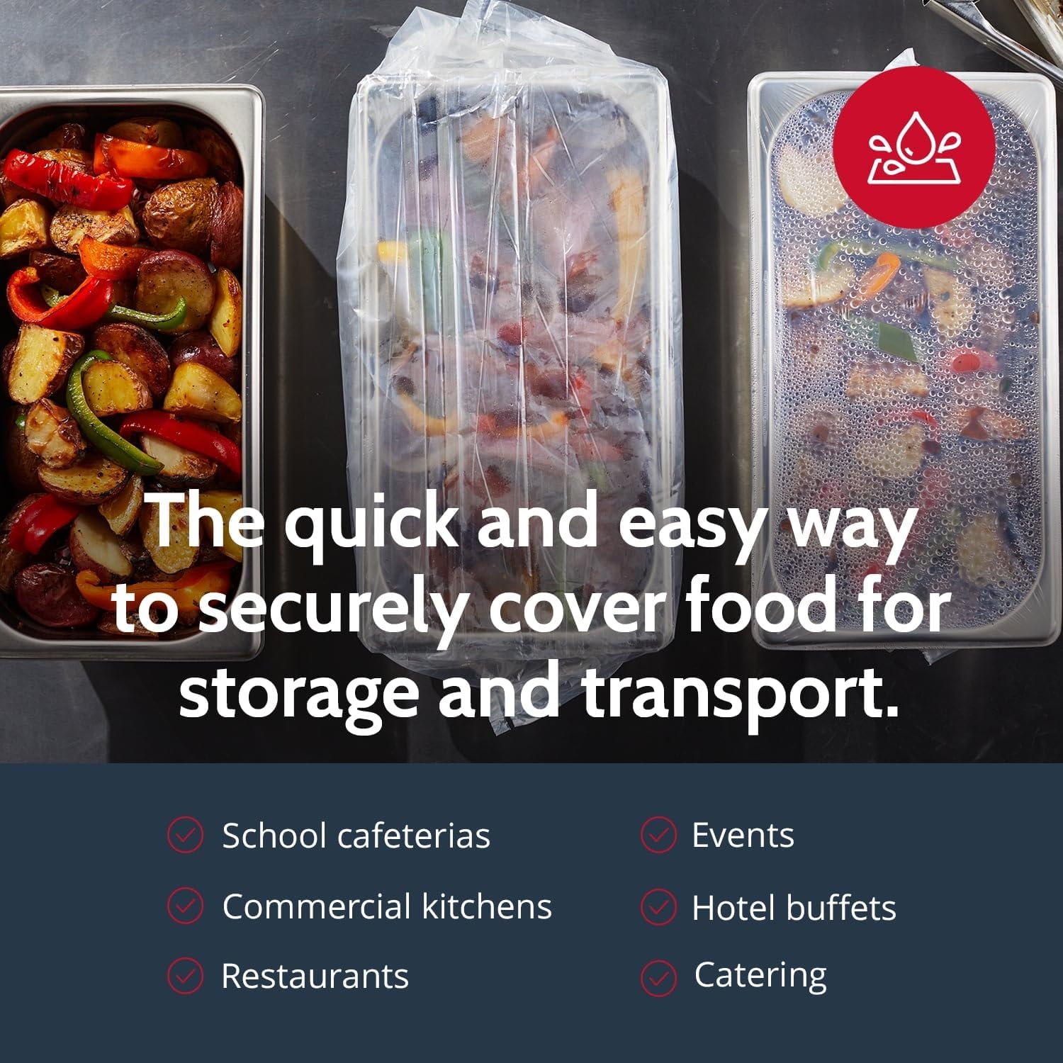 Snapklik.com : PanSaver Disposable Clear Half Pan Covers For Shrink ...