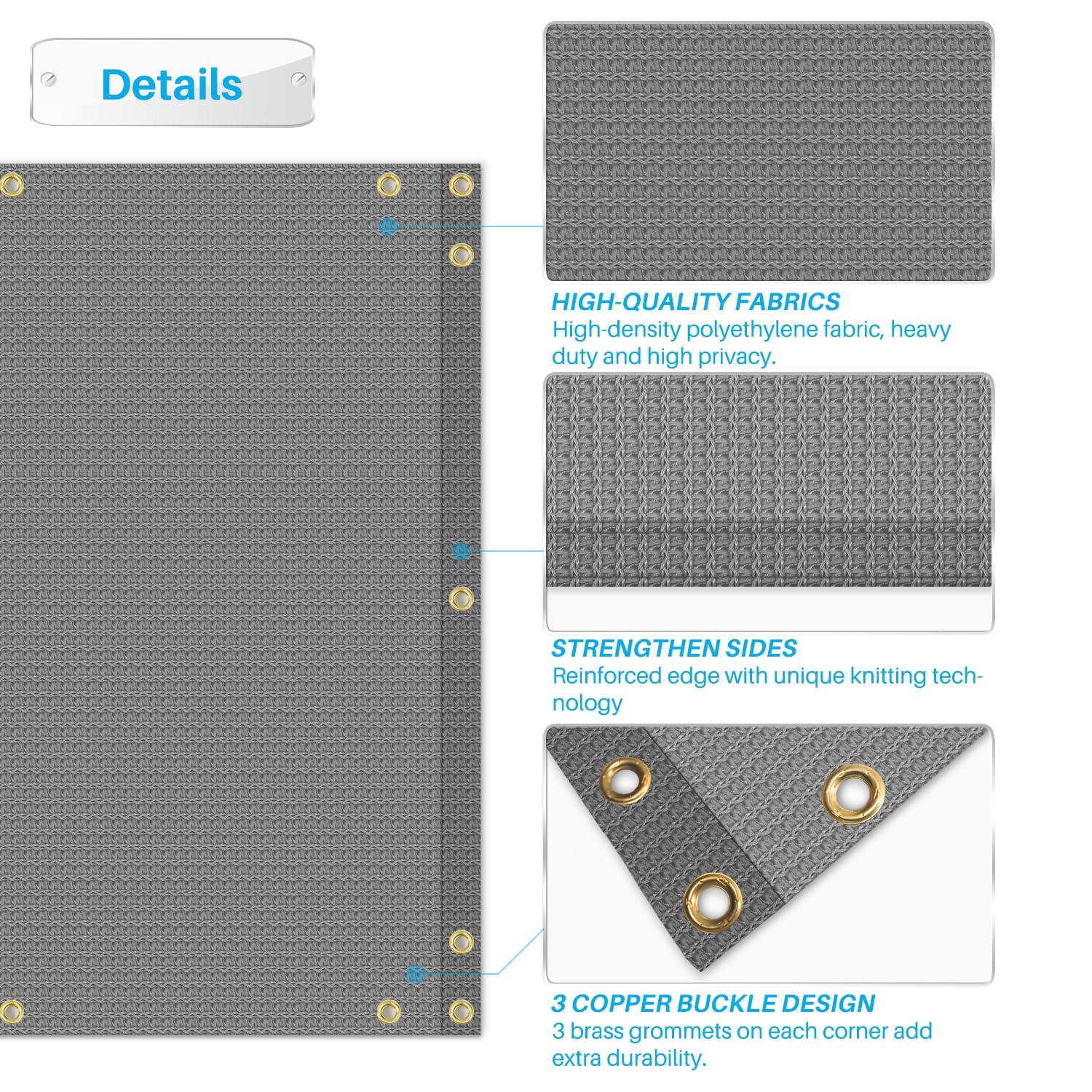 Snapklik.com : Patio 2.5 X 25 Balcony Privacy Screen Apartments Railing ...