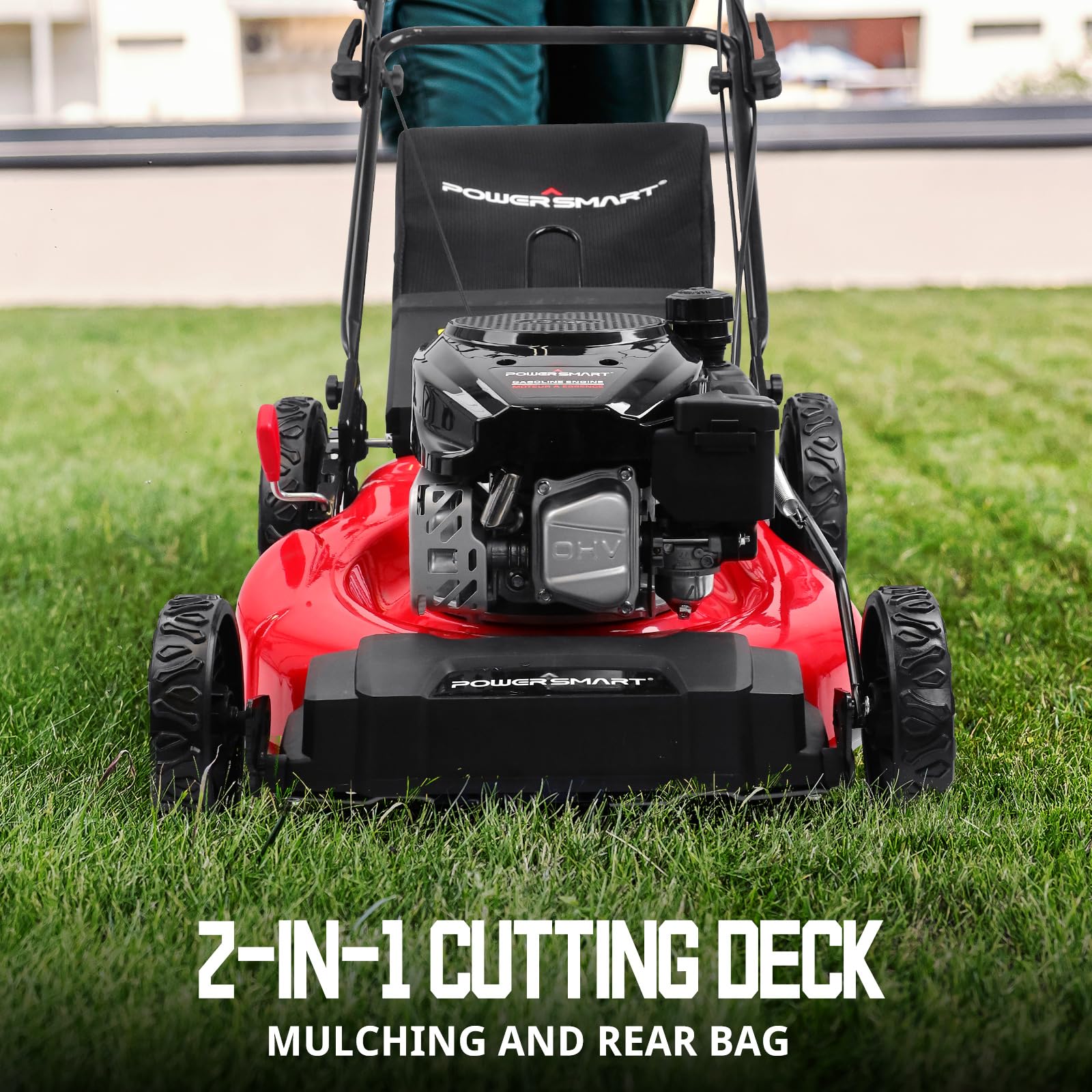 Snapklik.com : PowerSmart 21-Inch Self Propelled Gas Lawn Mower