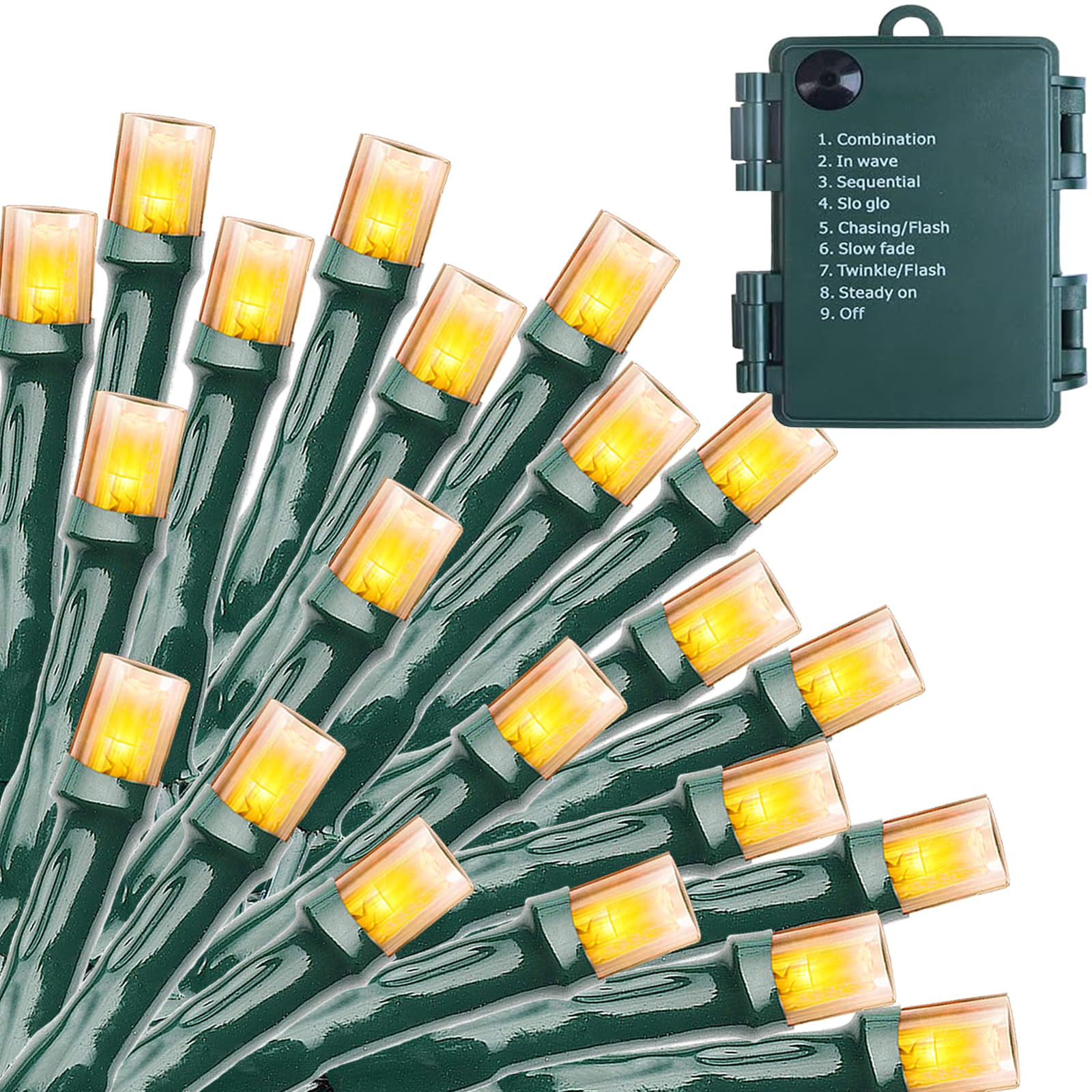 Amazon.com: ANGSKALSA Battery Operated Christmas Lights - Christmas ...