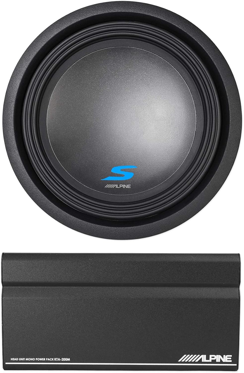 Amazon.com: Alpine S-W12D2 12" 1800w Car Audio Subwoofer Sub+Mono Amp ...
