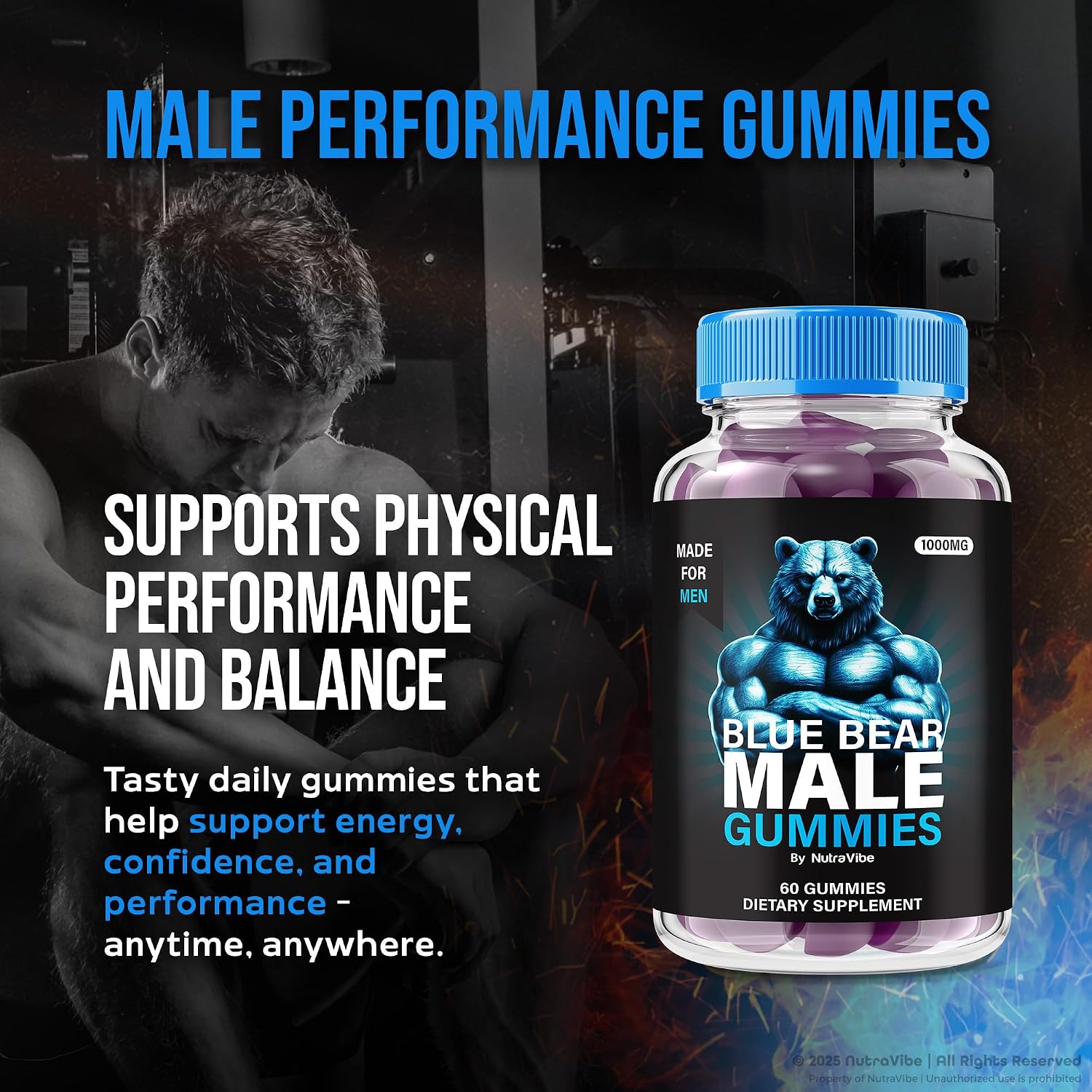Blue Bear Male Gummies 5 Pack – Fórmula Premium BlueBear com ...