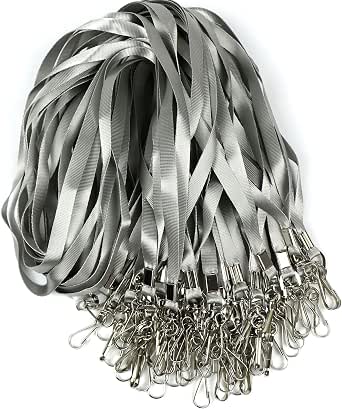 Lanyard Bulk Lanyards for Id Badges Flat Lanyard with Badge Clip Swivel ...