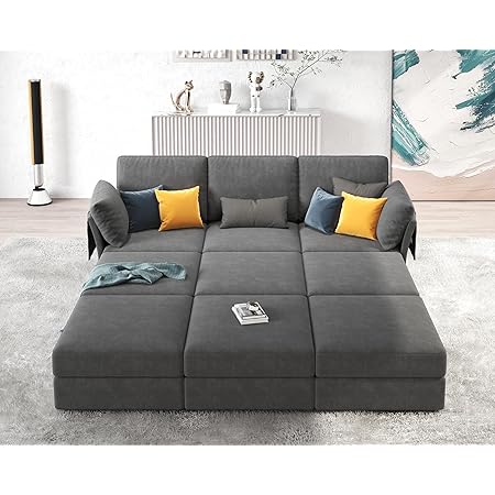 Amazon.com: VANACC 160 Inches Modular Sectional Sofa, Oversized ...