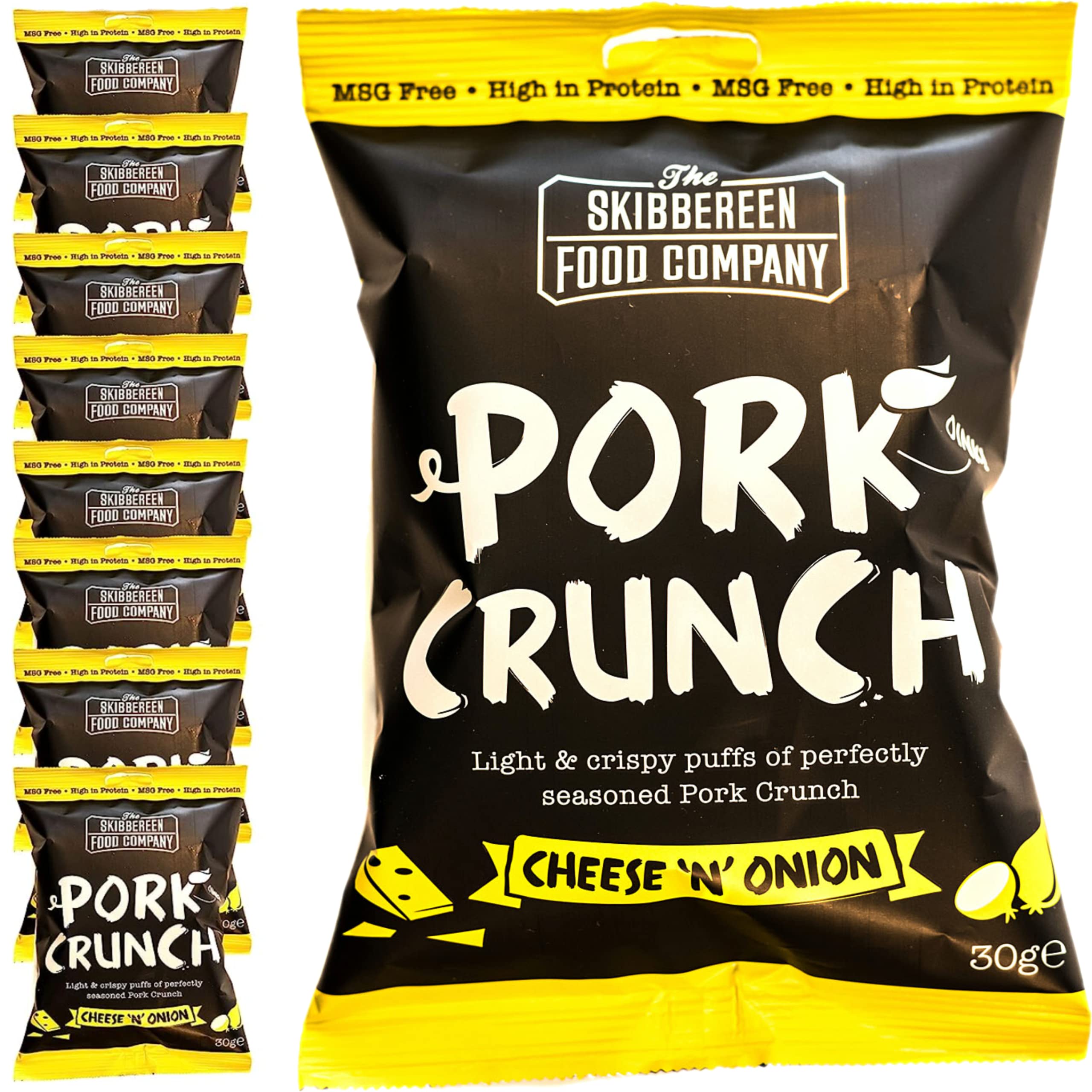 Buy Skibbereen Cheese'n'Onion Flavoured Pork Crunch Pub Snack ...