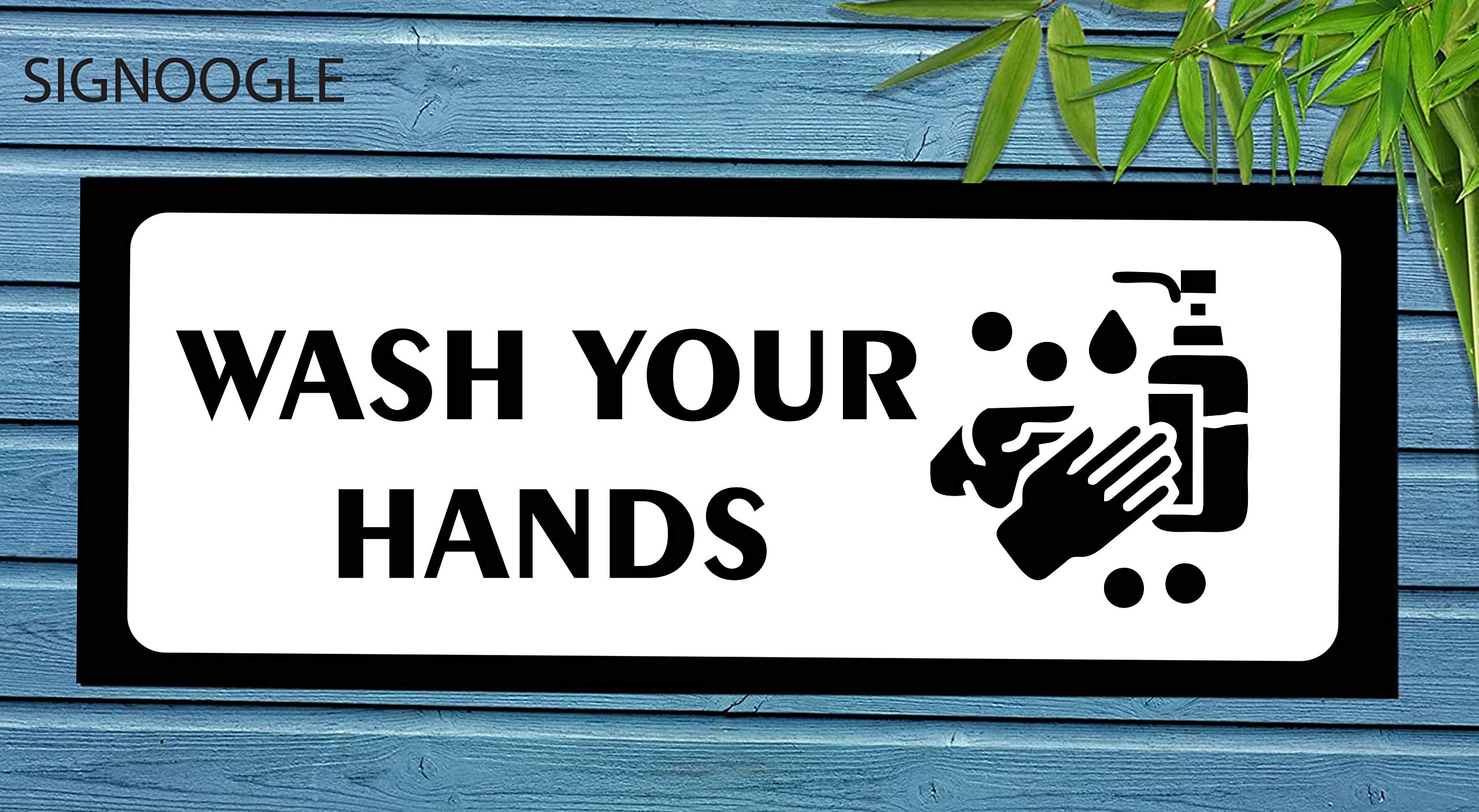 Signoogle Hand Wash Only Basin Acrylic Lamination Sign Boards Signage ...