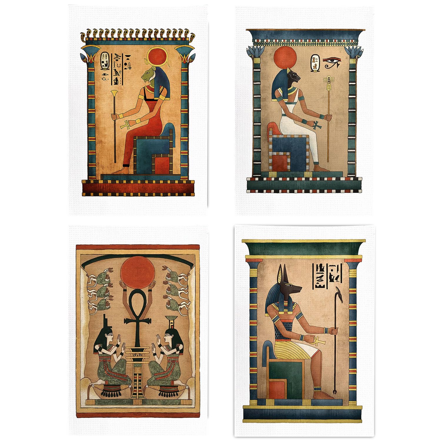Amazon.com: kunlisa Egyptian Decor,Vintage Kitchen Towels,Ancient Egypt ...