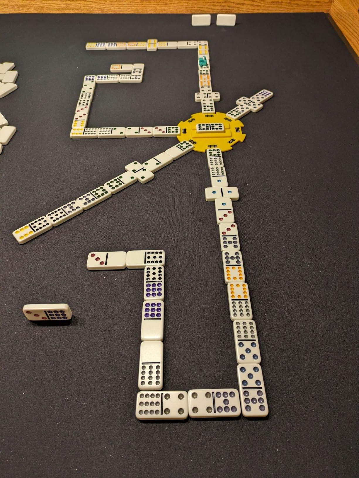 Amazon.com: Smilejoy Mexican Train Dominoes,Dominoes Set Double 15 ...