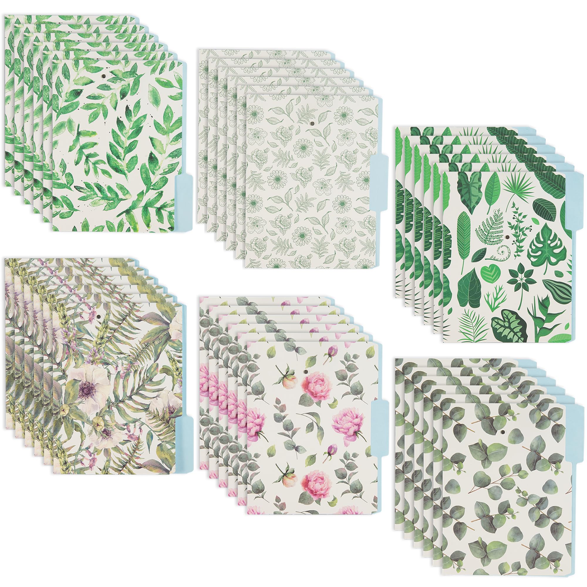 Amazon.com : Binditek 36 Pack Decorative File Folders, Letter Size ...