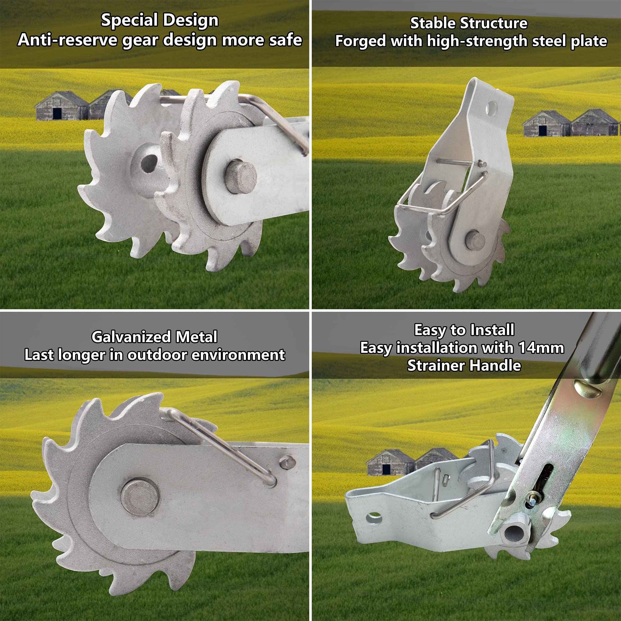 HITTITE Electric Fence Wire Strainer, 9 pcs Heavy Duty Inline Wire ...