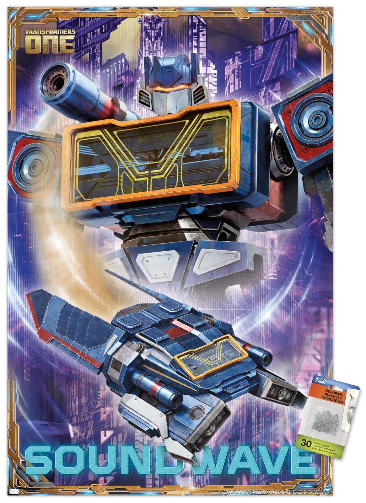 Amazon.com: Hasbro Transformers: One - Soundwave Wall Poster with ...
