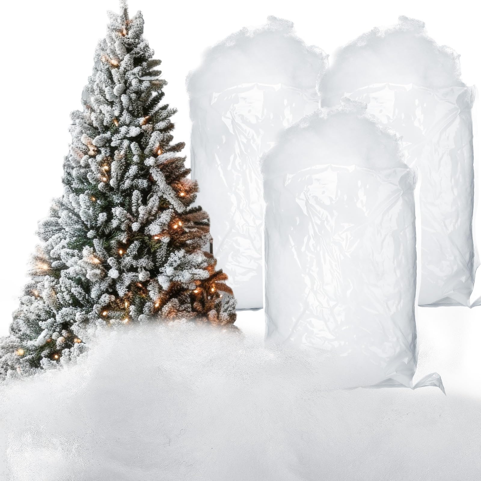 Snapklik.com : 21 Oz Fake Snow 7 Oz/ 200 G Per Bag Artificial Fake ...