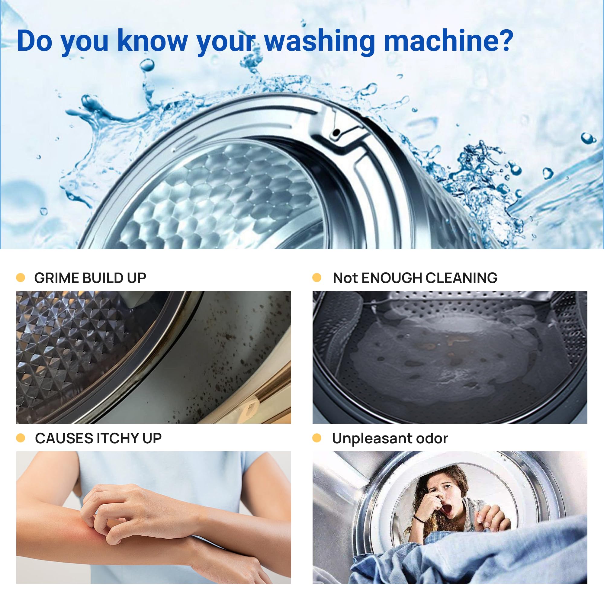 Snapklik.com : Washing Machine Cleaner, 30-Pack, Powerhouse-Eliminates ...