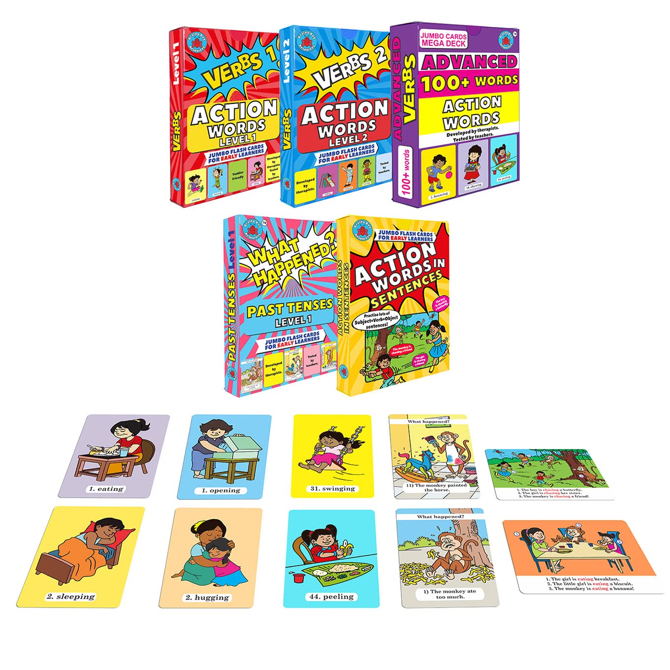 Buy Flashcards and Resources for Teaching Language (160+ Action Words ...