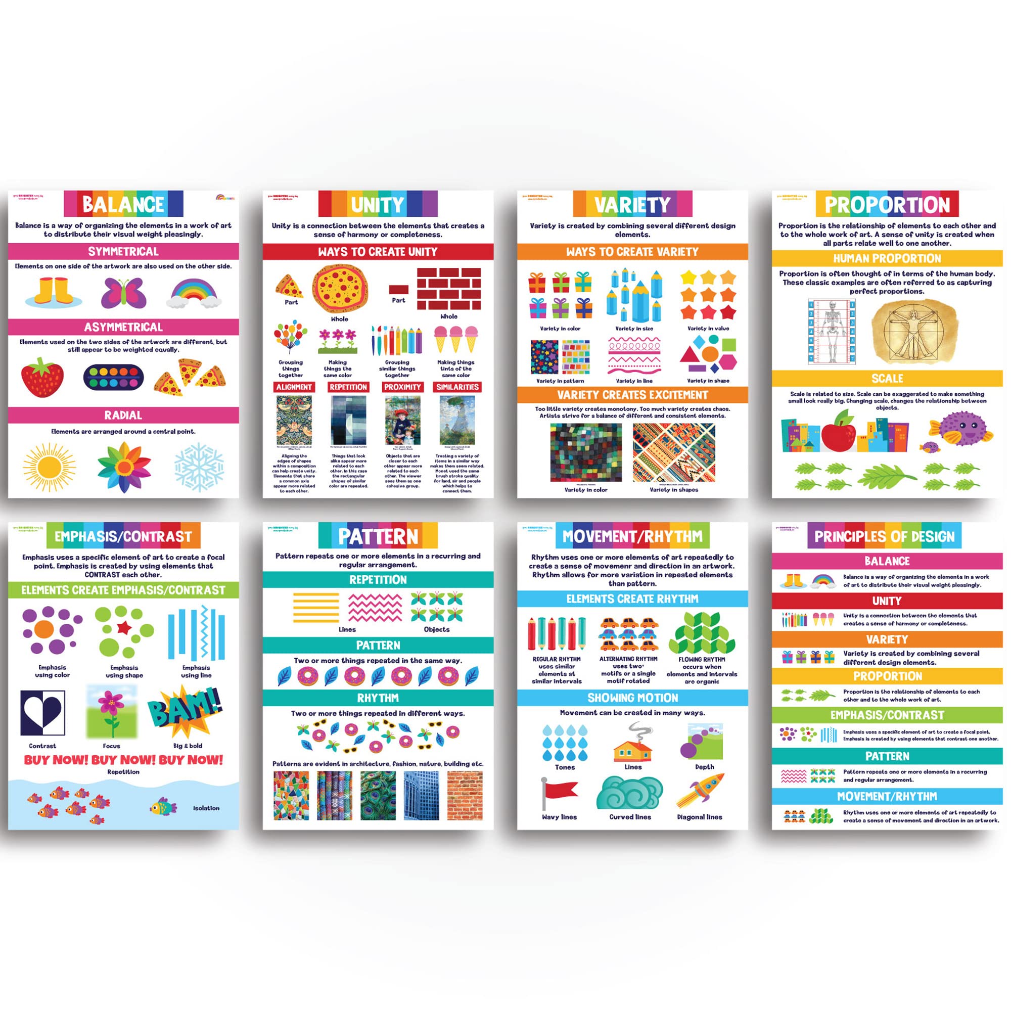 Snapklik.com : Sproutbrite Art Posters Elements Of Art Principles Of ...