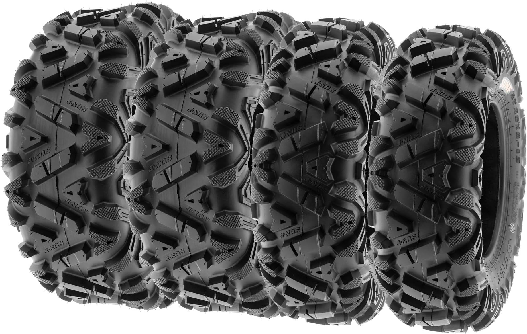 Amazon.com: SunF 26x8-12 26x10-12 All Terrain Tires ATV UTV 6 PR POWER ...