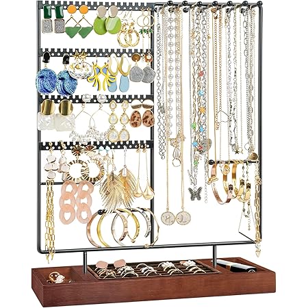 ProCase Jewellery Organiser Stand Earring Holder, 144 Holes Stud ...