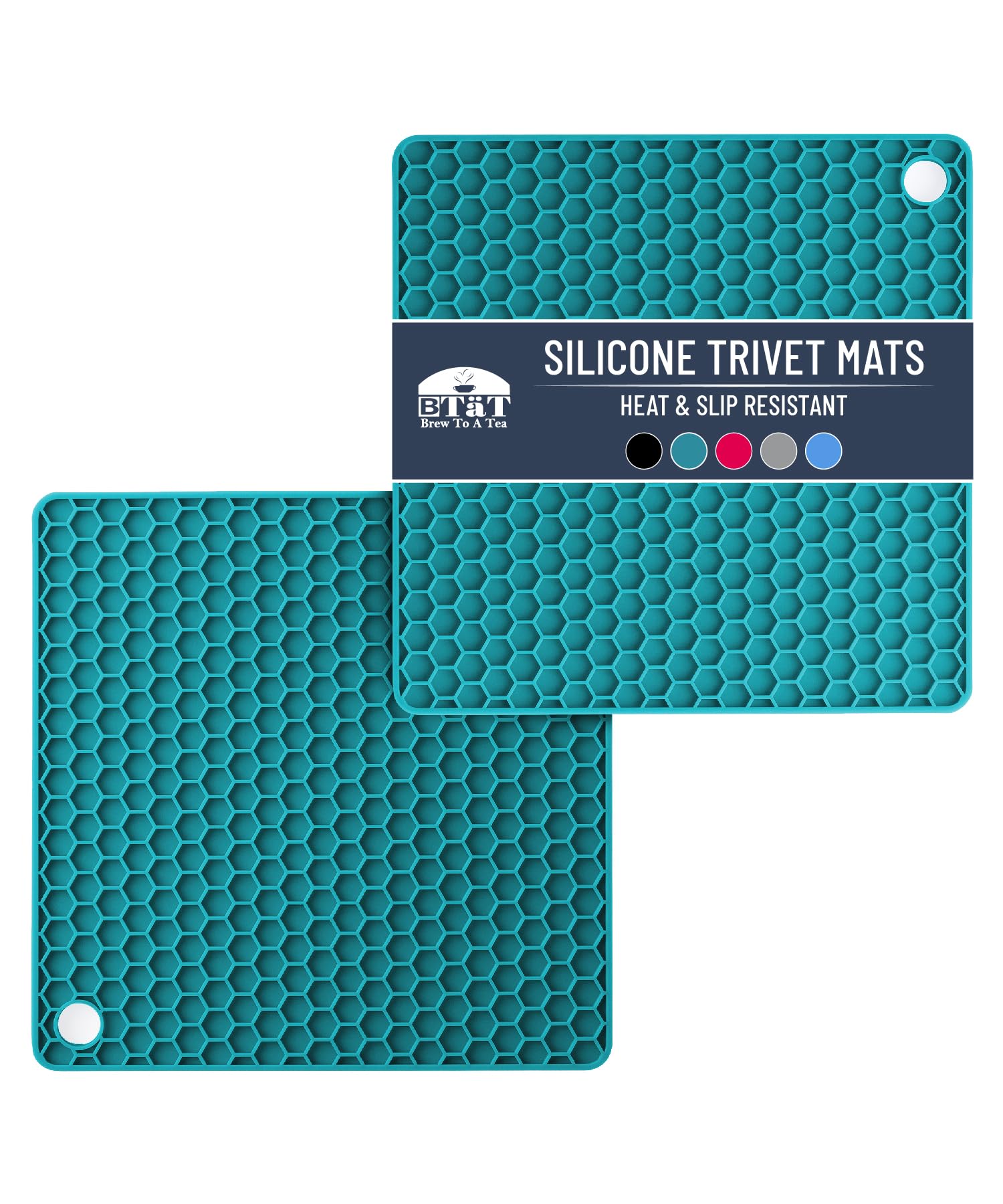 Amazon.com: BTaT- Silicone Trivet Mats, 2 Pack, Green Silicone Trivet ...