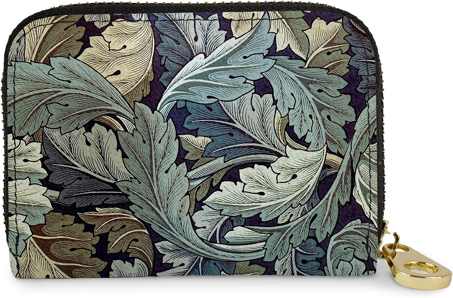 Amazon.com: Monarque RFID Secure Armored Zipper Wallet (Williiam Morris ...