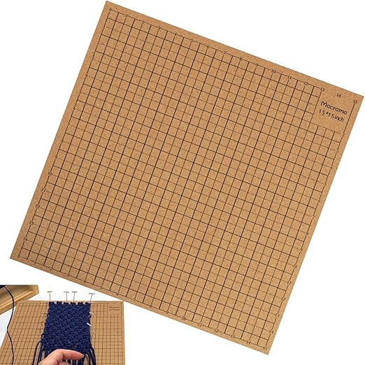 Macrame Board and Pins,Double Sided Macrame Project Board with Grids ...