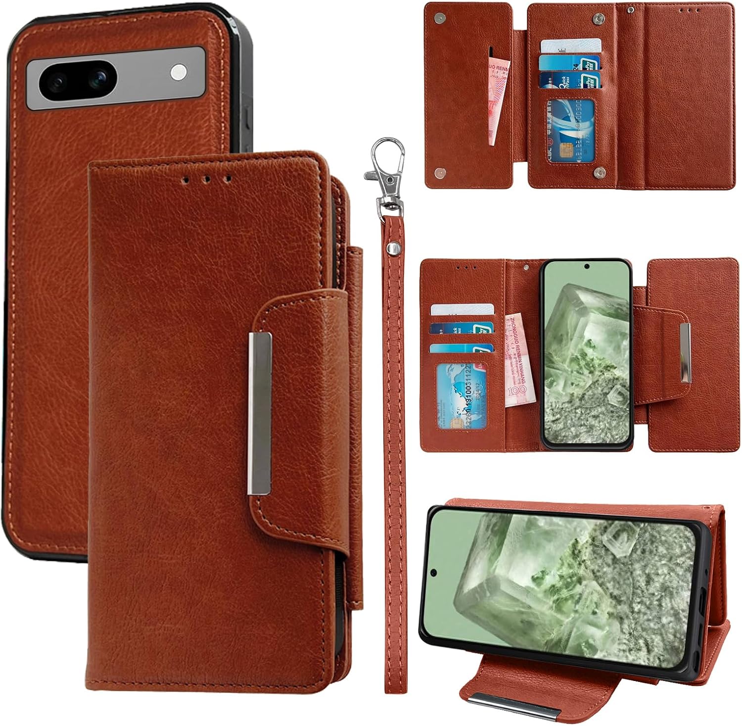 Amazon.com: Furiet Trifold Wallet Case for Google Pixel 8A 5G with ...