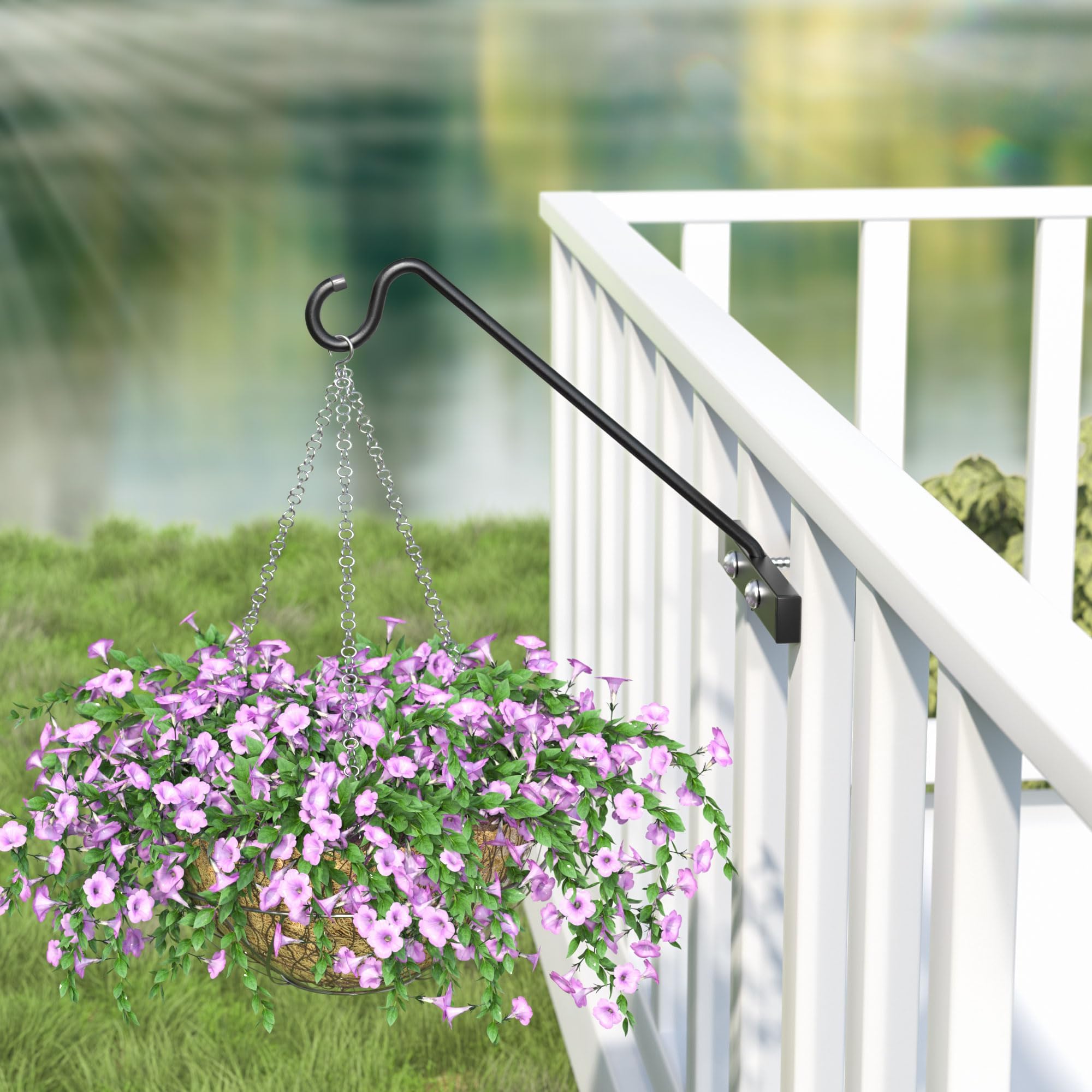 Snapklik.com : Josmimic 12-Inch Deck Bird Feeder Hanger For Railing ...