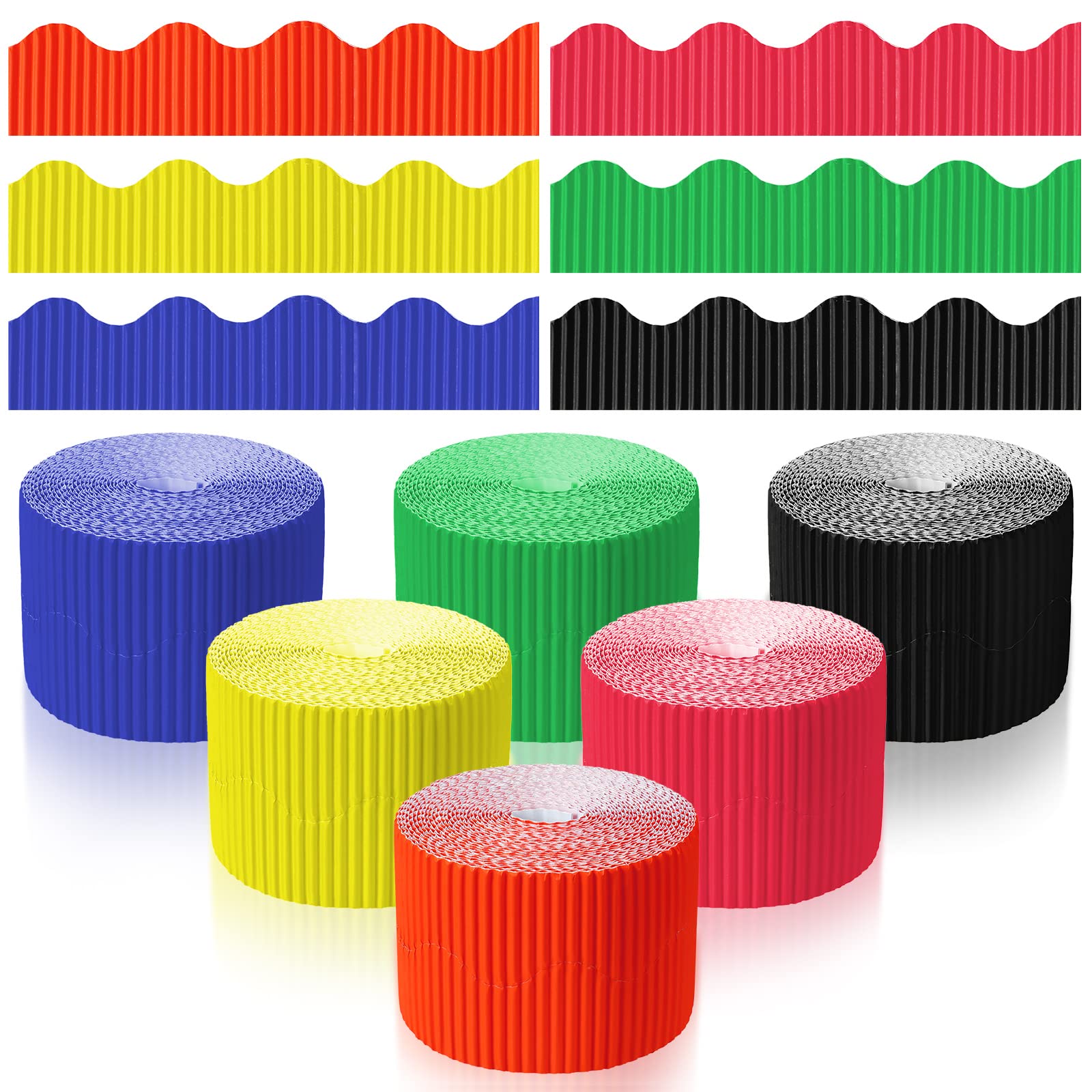 Sherr6 Rolls 295ft Scalloped Bulletin Board Borders Die Cut Classroom ...