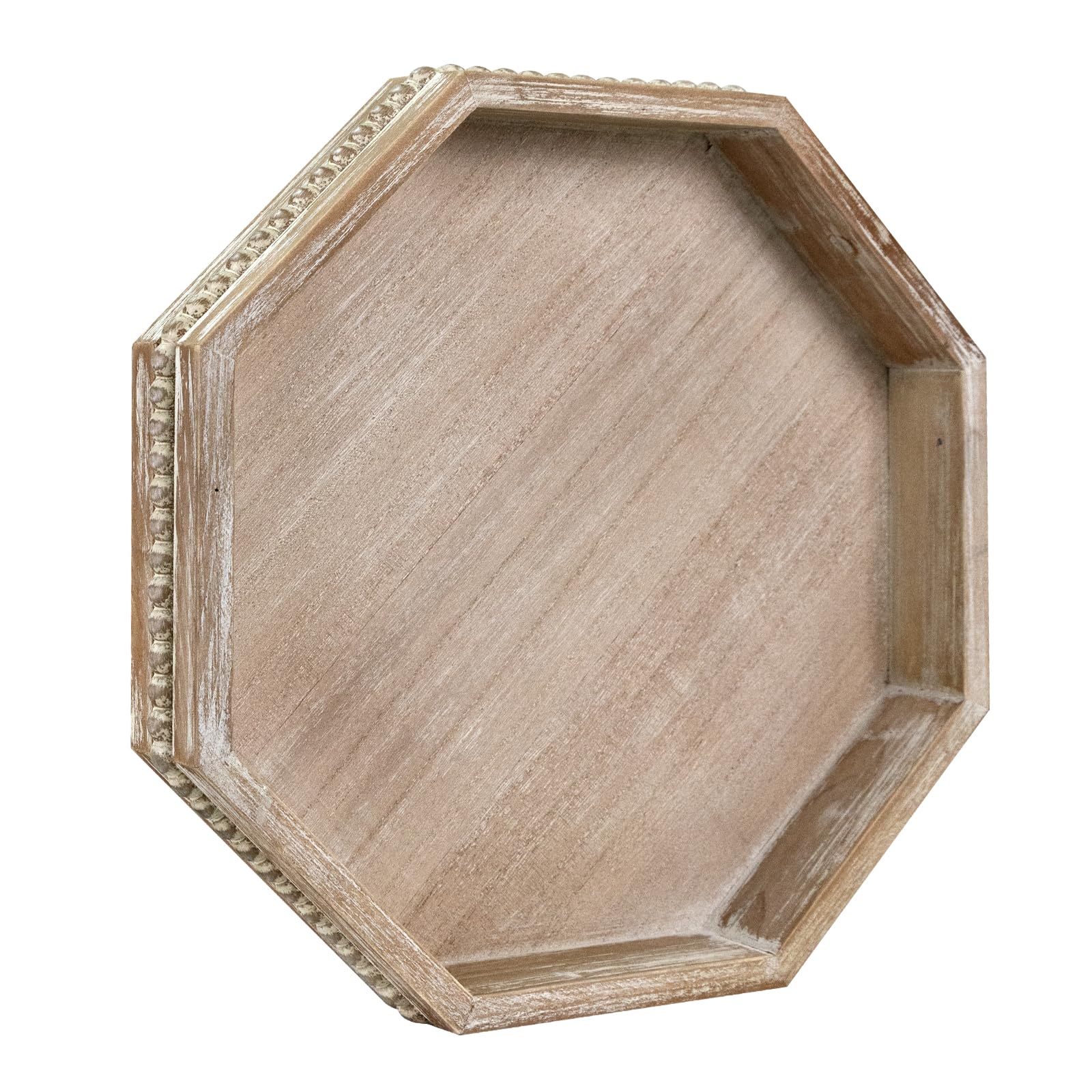 Amazon.com: Wooden Decorative Tray, Small Serving Tray with Wood Bead ...
