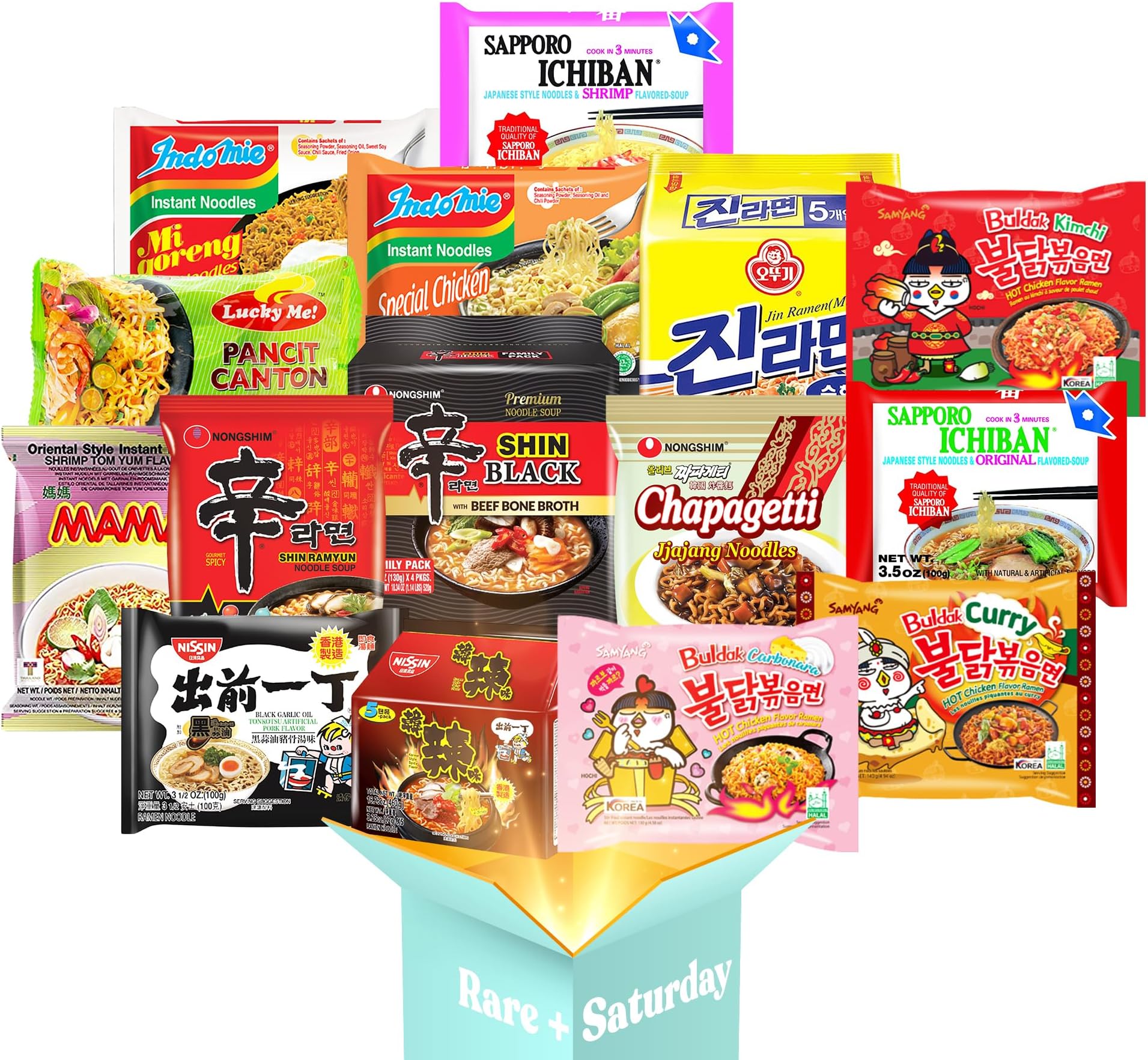 Amazon.com: Ramen Variety Noodle Premium Bundle (10-Pack) - Instant ...