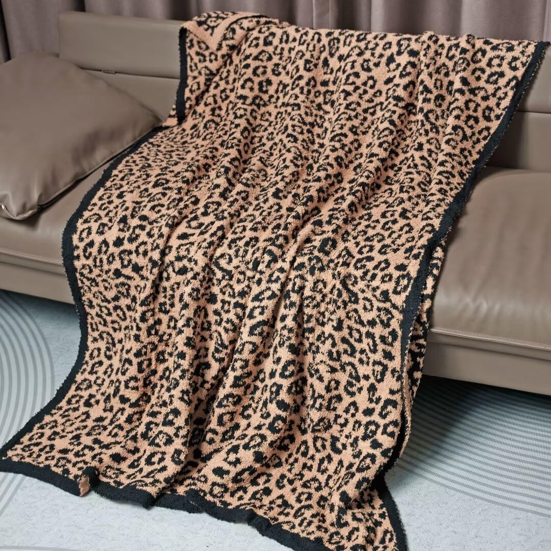 Amazon.com: Ultra Soft Leopard Throw Blanket, Cozy Warm Reversiable ...
