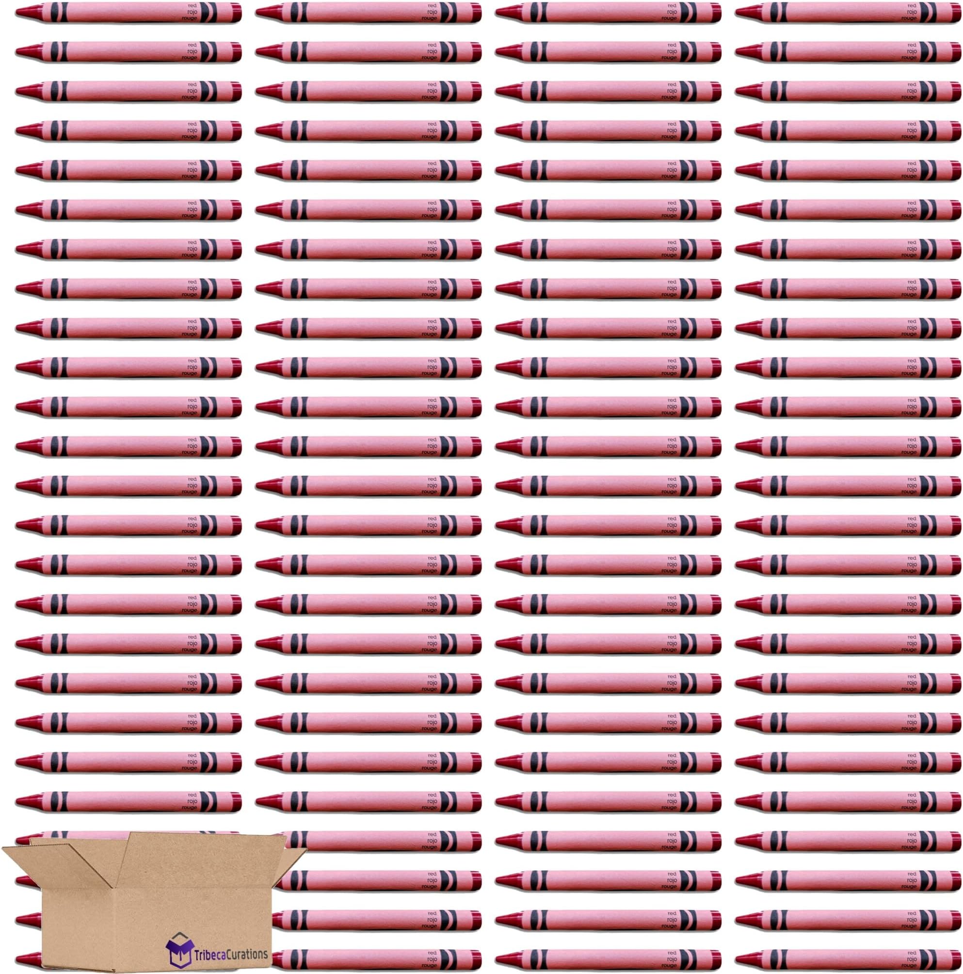 Amazon.com: Madisi Crayons Bulk Pack, Regular Size, 3 Colors, 300 Packs ...