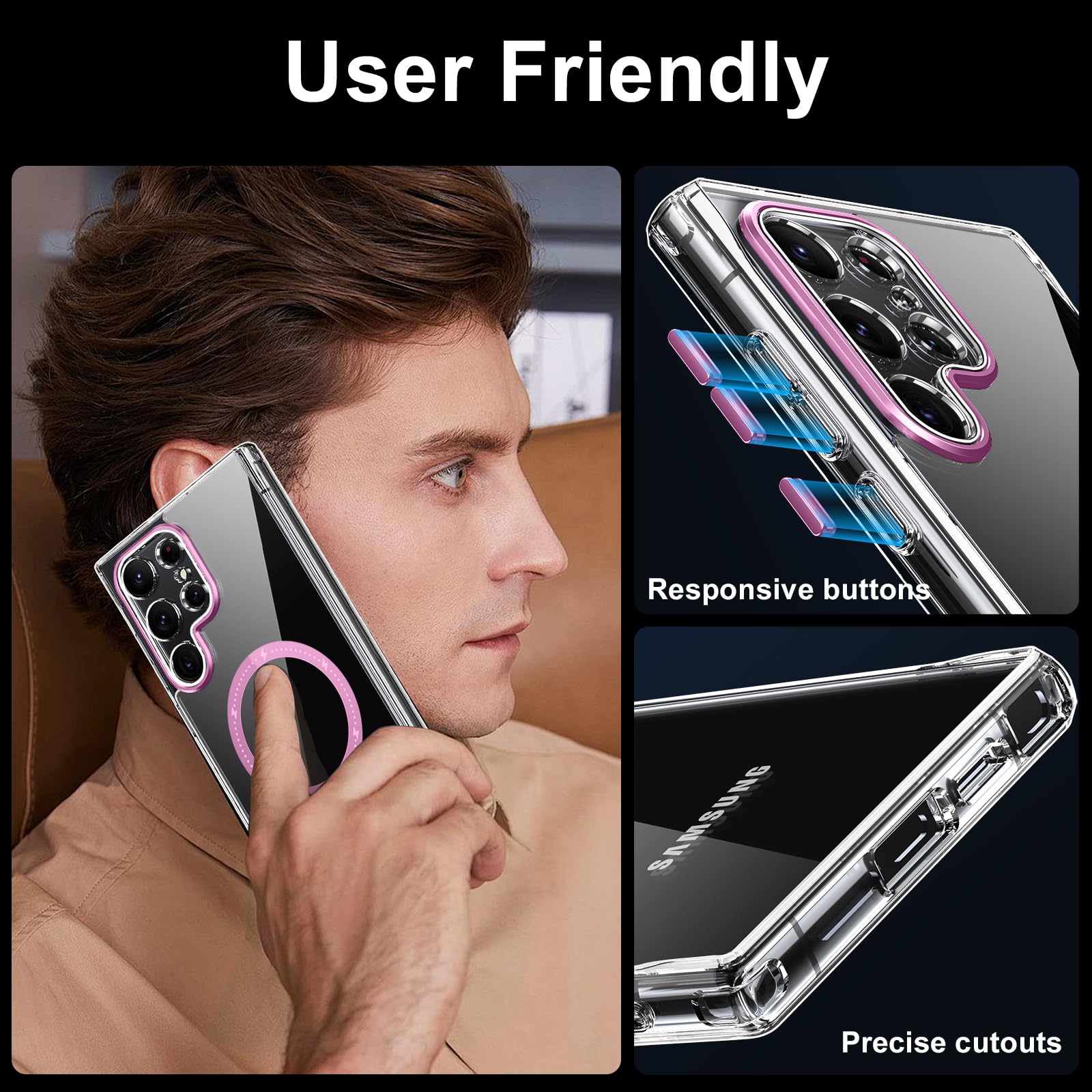 Snapklik.com : ANTSHARE For Samsung Galaxy S24 Ultra Case, Anti-Yellowing S24 Ultra Case