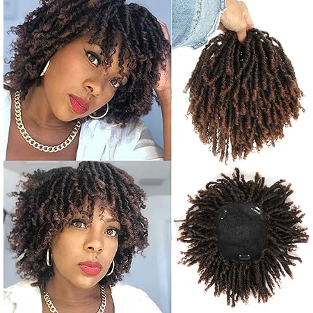 Amazon.com: SCENTW Dreadlock Hair Topper Wig with Clip in Braided Hair ...