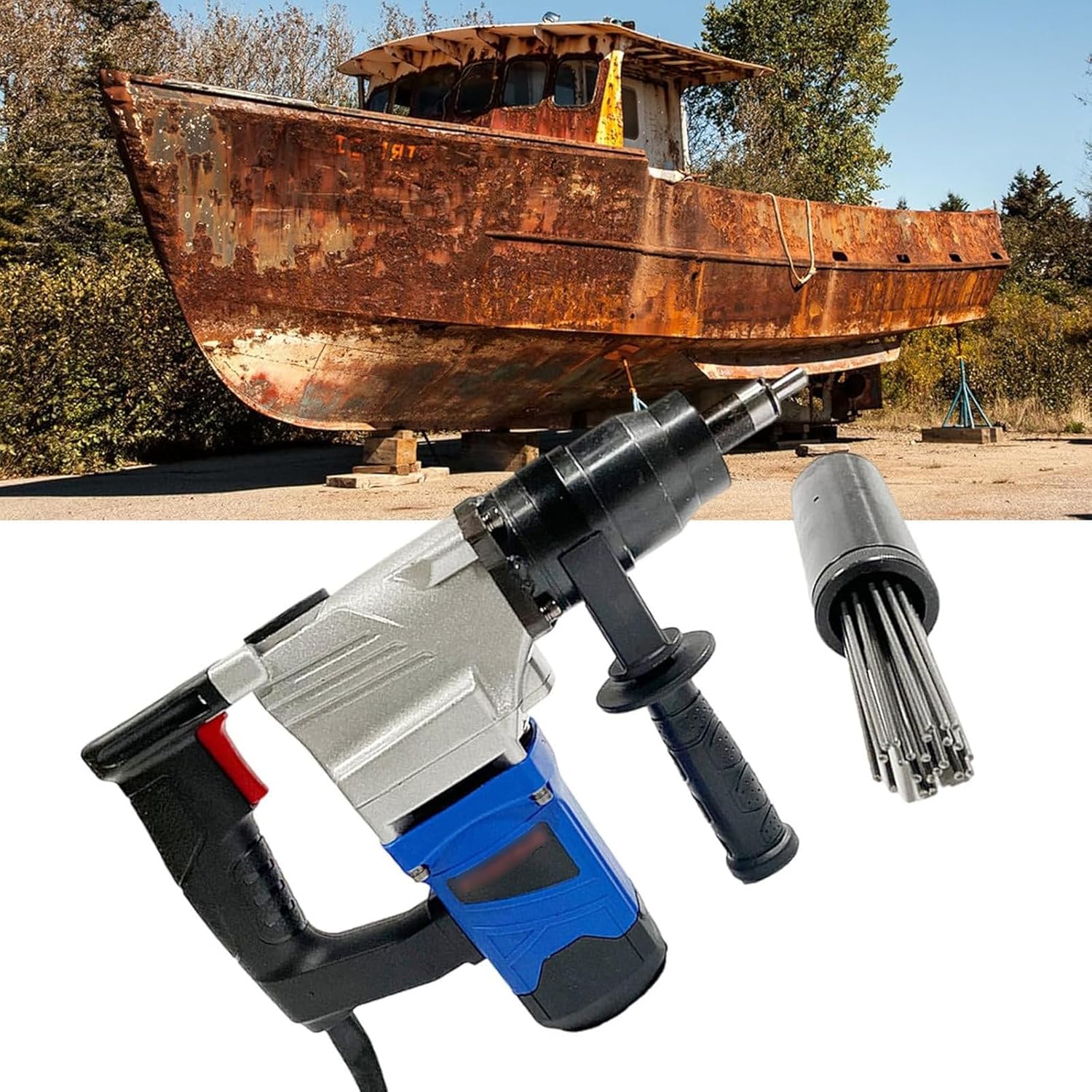 Industrial Grade 1100W High-Power Electric Needle Scaler for Rust, Weld ...