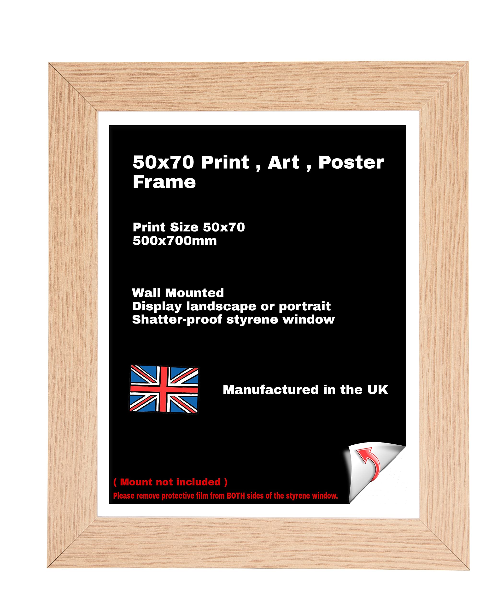 Buy 50x70cm Oak Madrid Picture Frame-Modern and Sleek Design - Home ...