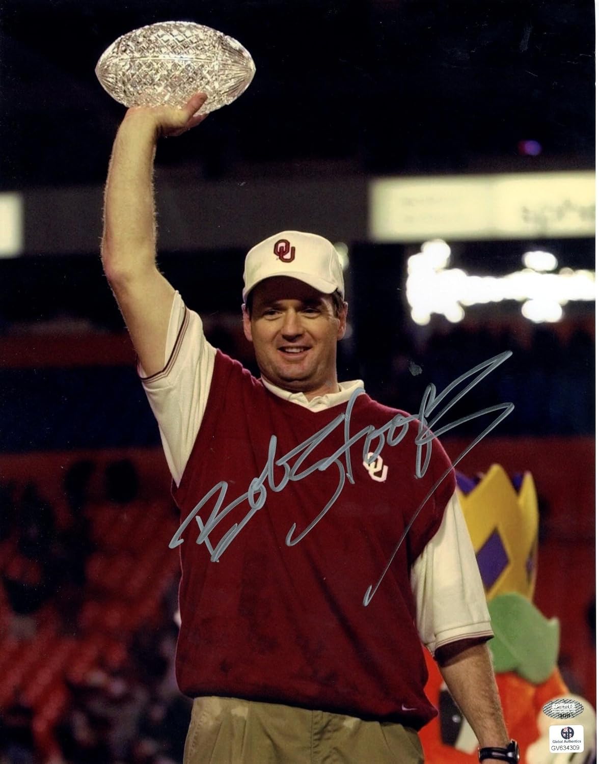 Bob Stoops Autographed 11x14 Photo - GA Certified - Autographed College ...