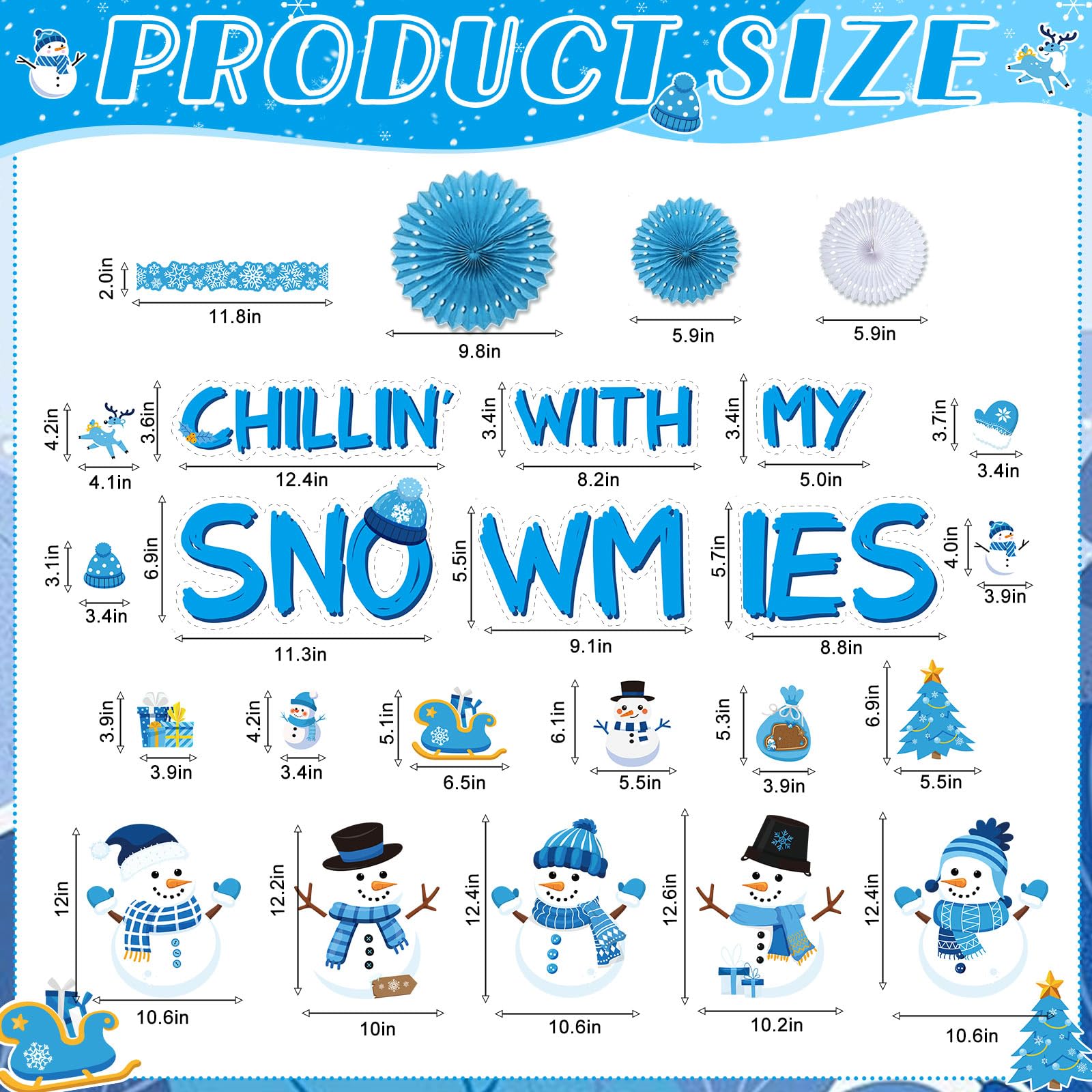 Snapklik.com : Pasimy Winter Bulletin Board Set Winter Classroom ...